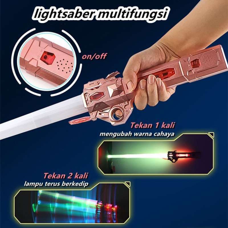 Promo [duffy Toys]() Mainan Lightsaber Star Wars 2in1 Laser Ditarik ...