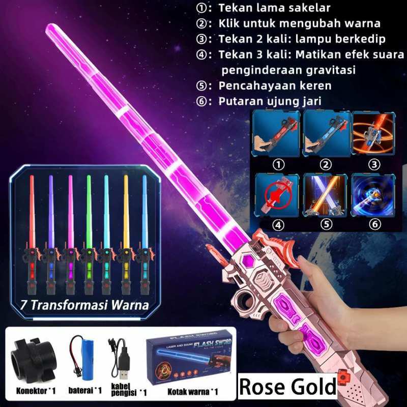 Promo [duffy Toys]() Mainan Lightsaber Star Wars 2in1 Laser Ditarik ...