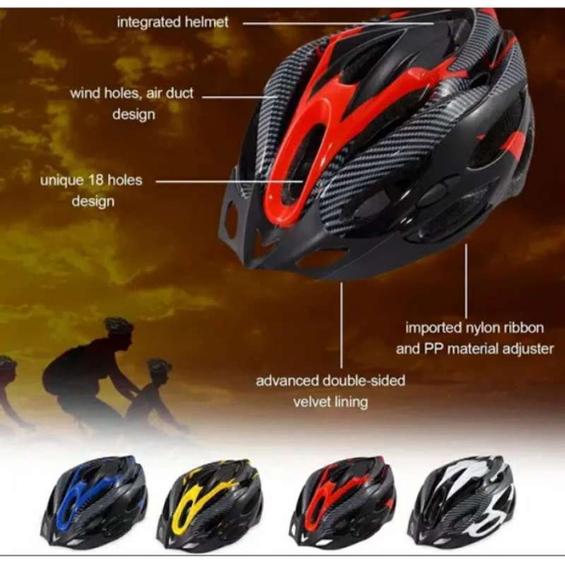 Promo Helm Sepeda Universal Gunung Mtb Bmx Ringan Eps Pvc Pelindung ...