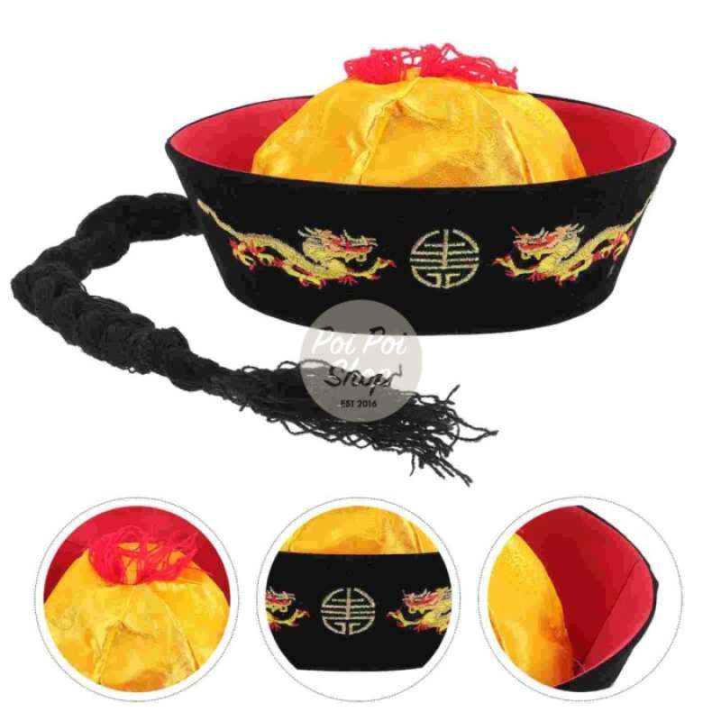 Promo Topi Imlek Anak Cheongsam Kostum Cina Raja Kaisar Manchu Qing ...