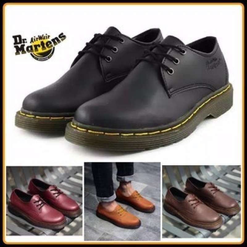 Promo Sepatu Low Work Boots Docmart Classic 3 Hole / Lubang / Pendek ...