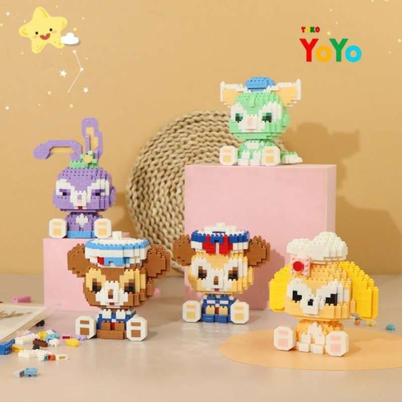 Jual Mainan Balok Susun Brick Balok Karakter Blok Puzzle Edukasi Anak ...