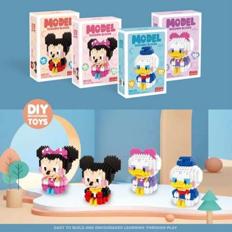 Jual Mainan Balok Susun Brick Balok Karakter Blok Puzzle Edukasi Anak ...