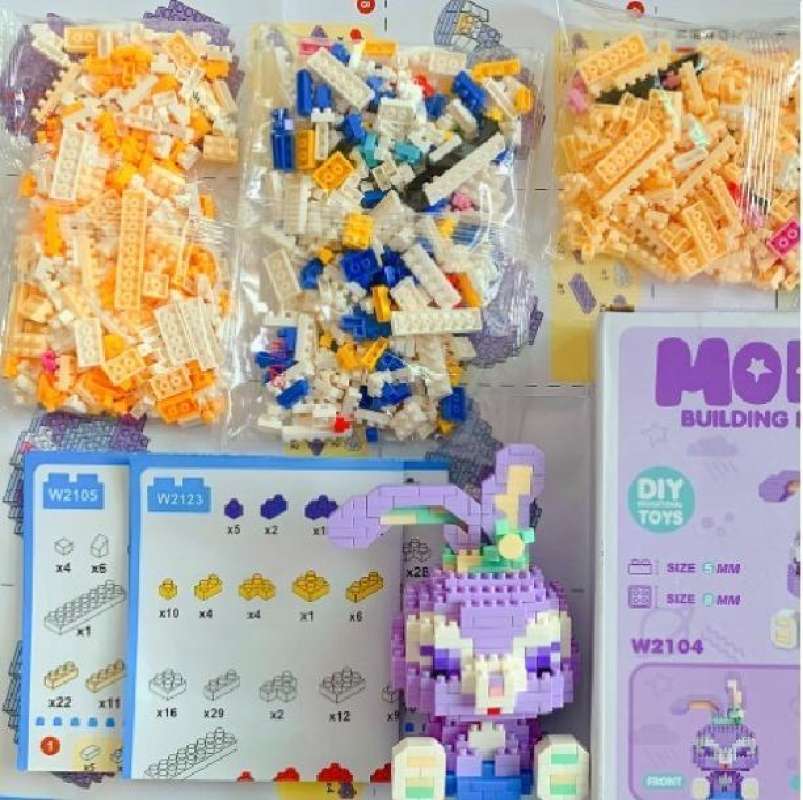 Jual Mainan Balok Susun Brick Balok Karakter Blok Puzzle Edukasi Anak ...