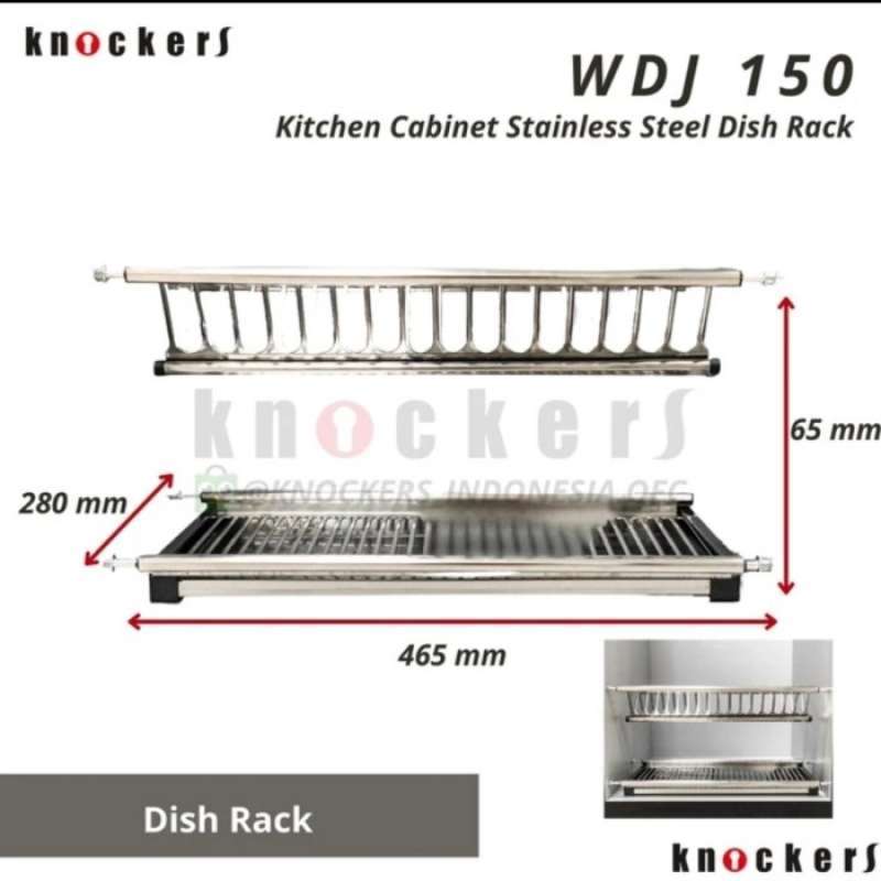 Promo Knockers Kitchen Cabinet Ss Dish Rack Wdj 150 Diskon 23% Di ...