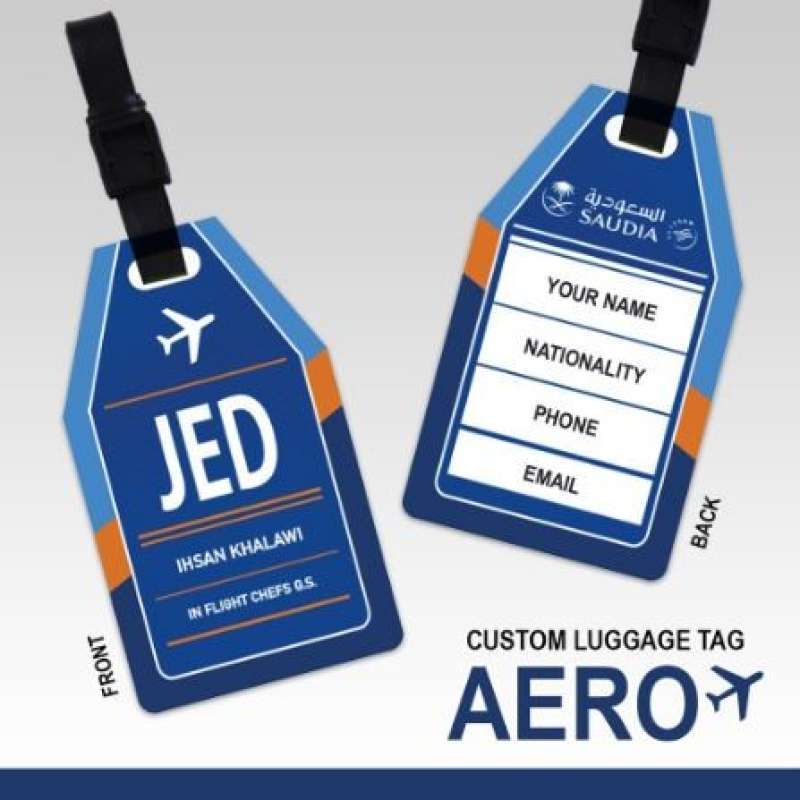 Jual Luggage Tag Koper Custom Travel Crew Pesawat Pramugari Pilot ...