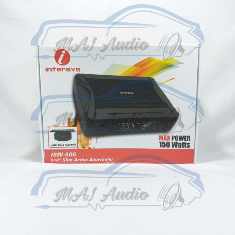 Promo Subwoofer Kolong Aktif Slim Intersys Isw-806 With Bass Control ...