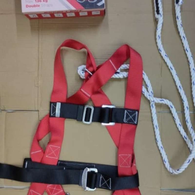 Promo Full Body Harness (double Lanyard) Big Hook (plus Tali Dada ...