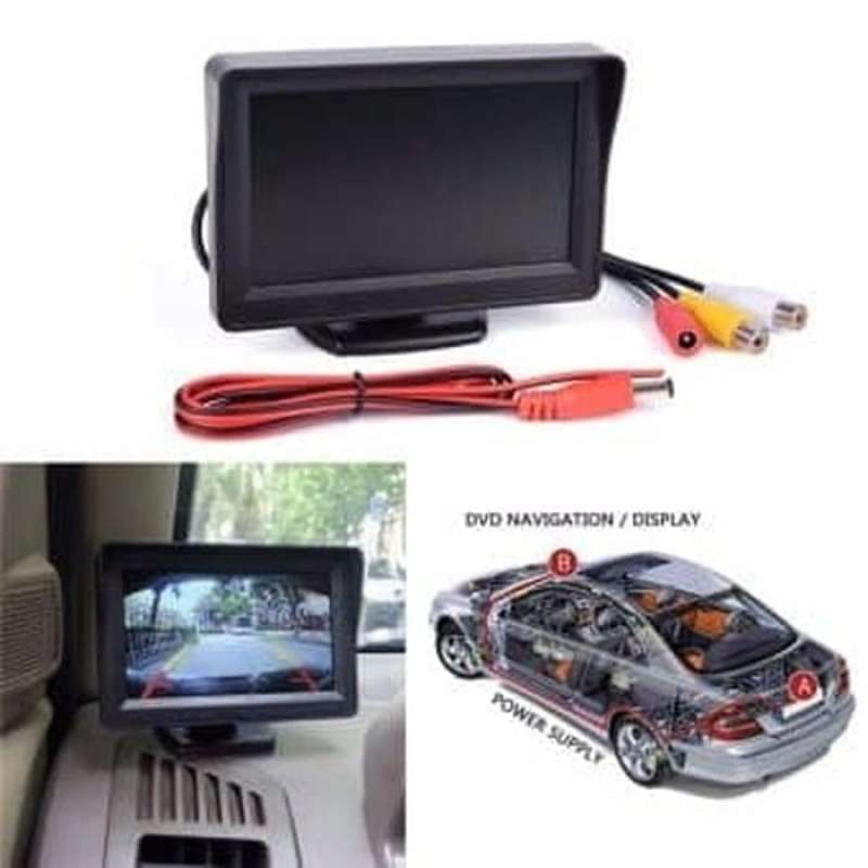 Promo Layar Monitor Rear View Parkir Mobil Tft Lcd 5 Inch Diskon 23% Di ...