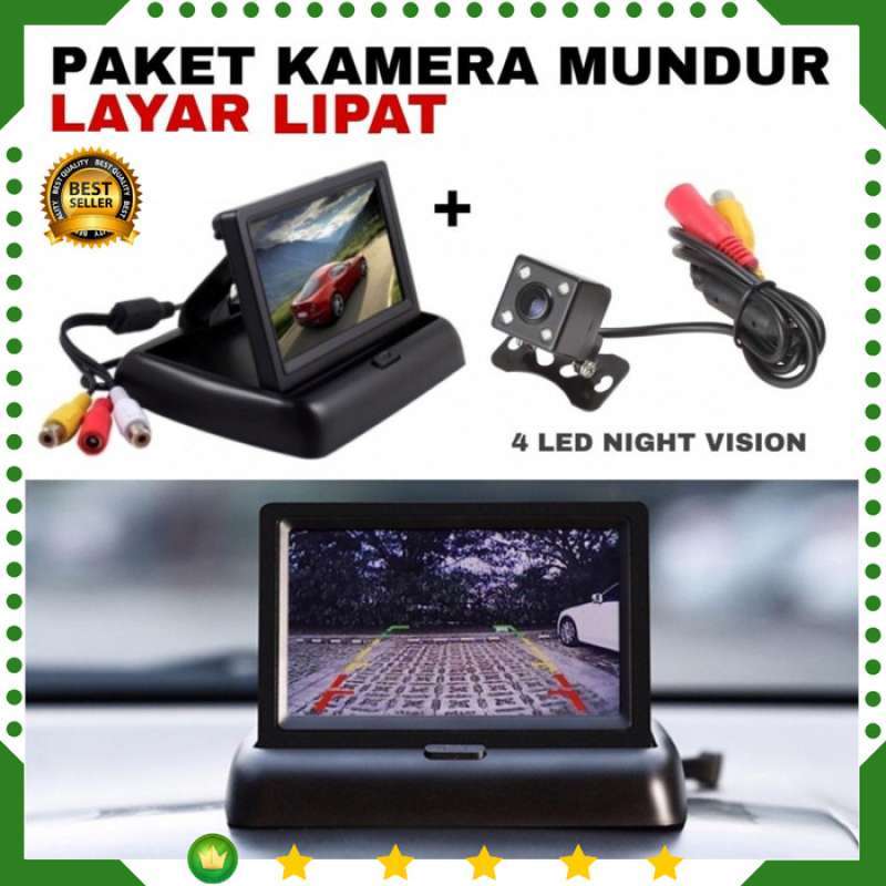Promo Paket Kamera Mundur Mobil Parkir Rear View Led + Monitor ...