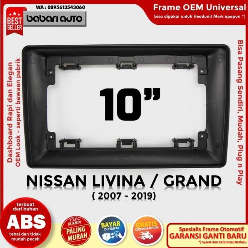 Promo Bbr Frame Pnp Head Unit Android 10 Inch Grand Livina Floating ...