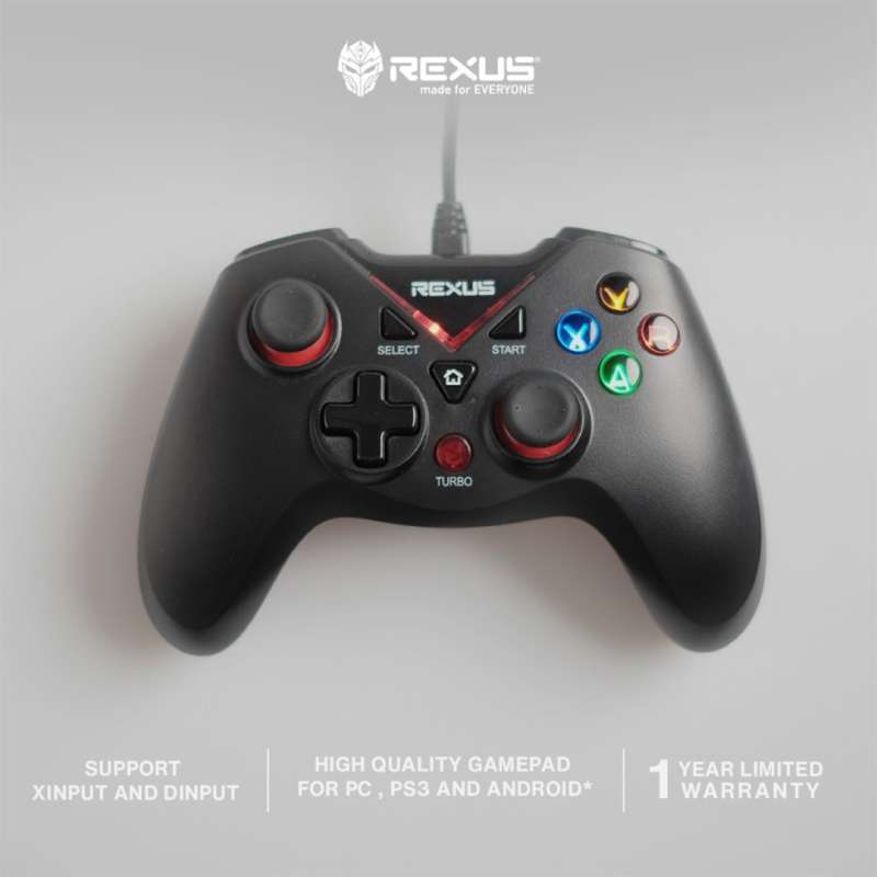 Jual Rexus Gx2 Gladius Pro Gaming Gamepad - Joystick / Stick - White ...