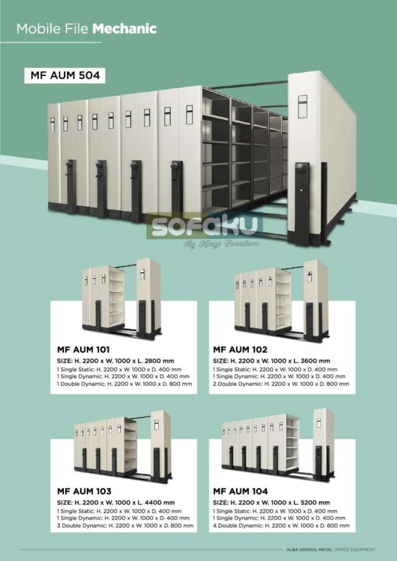 Jual Alba Mobile File Mf-aum-103 Lemari Filling Cabinet Document Di ...