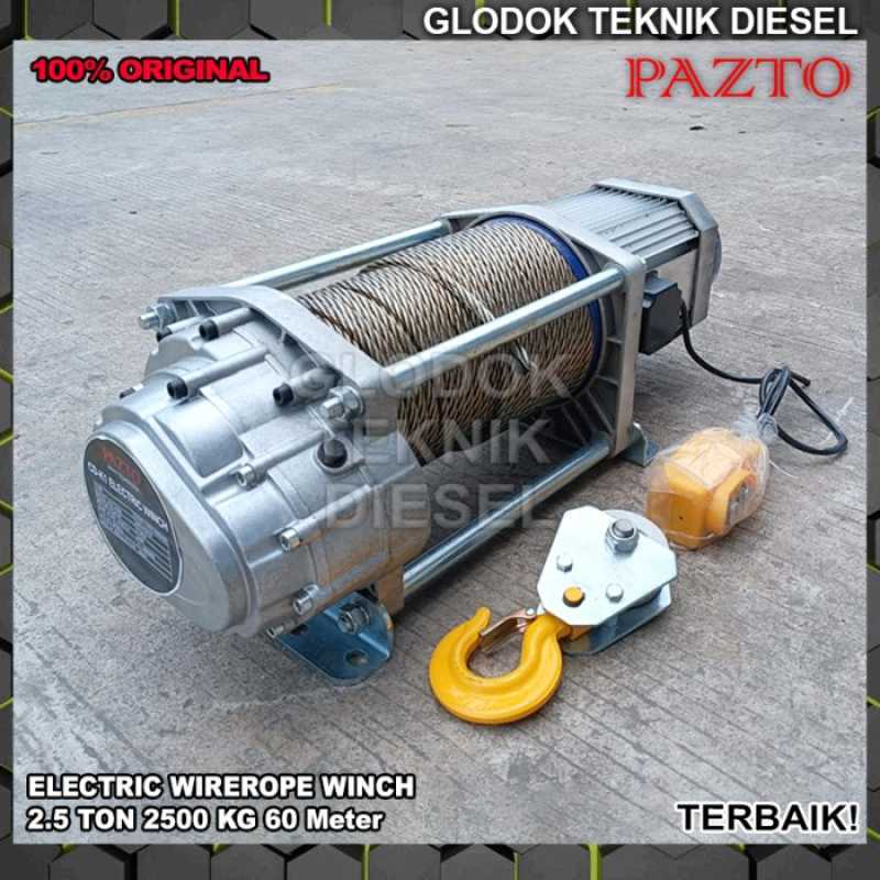 Promo Promo- Electric Wire Rope Winch Hoist 2.5 Ton X 60 Meter 3 Phase ...