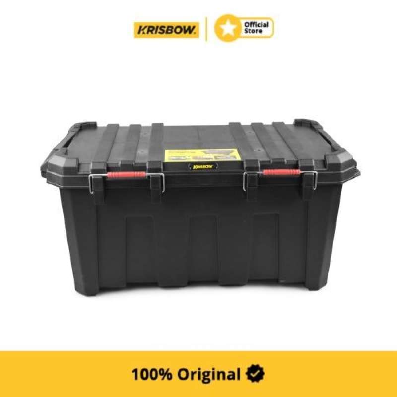 Jual Krisbow Container Box Kotak Penyimpanan 85 Ltr-hitam Lrcbb85 Di ...