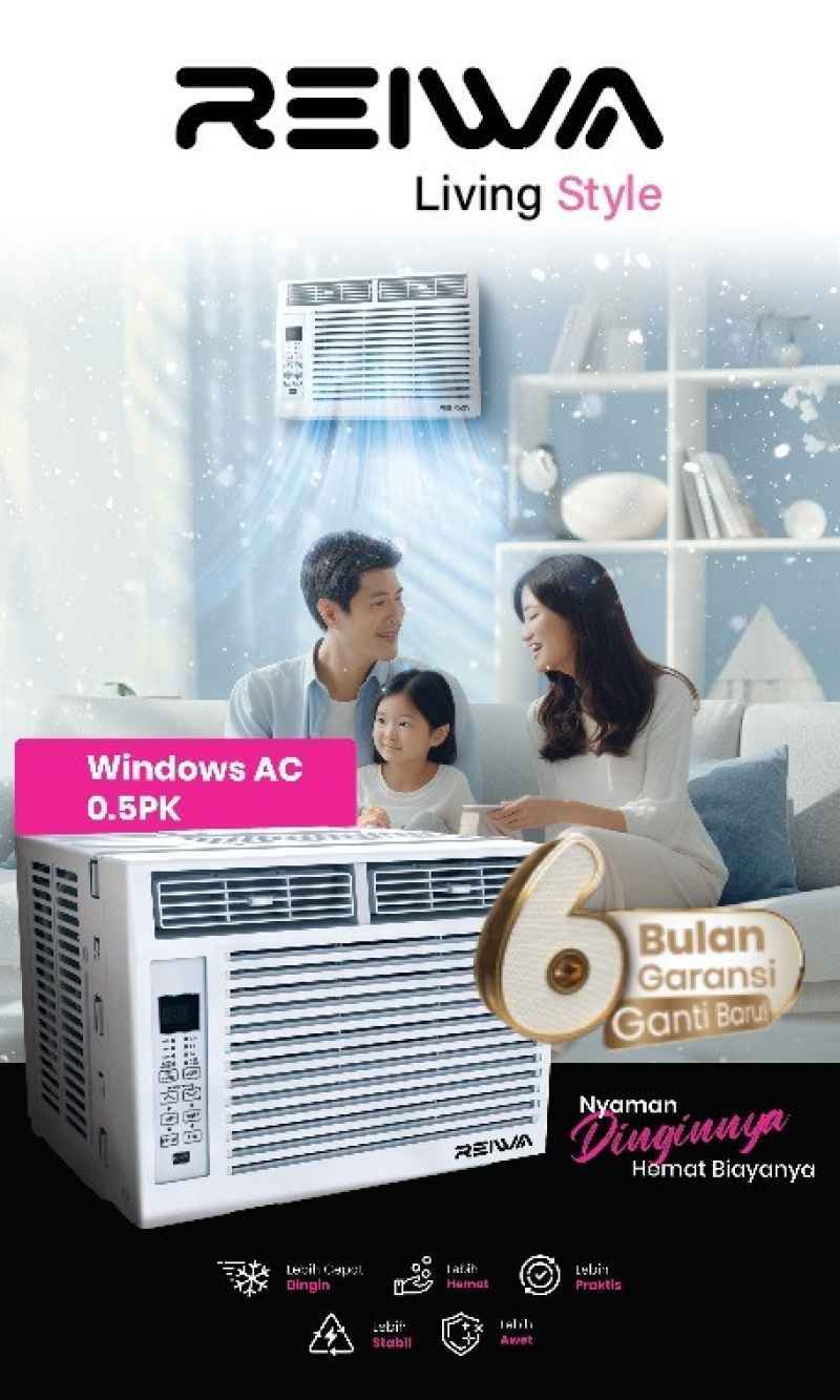 Jual Ac Window 1/2 Pk Reiwa Cw-0501ra Cw 0501ra Di Seller Grosir ...