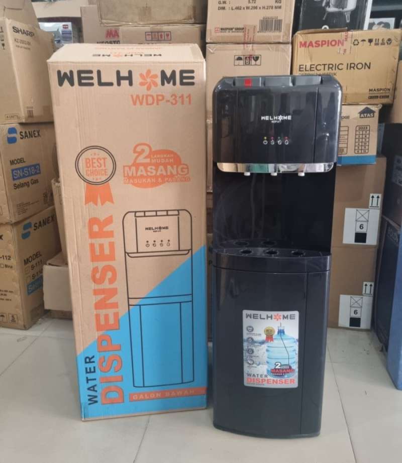 Promo Sale Welhome Dispenser Galon Bawah 3 Kran Wdp 311 Panas Normal ...