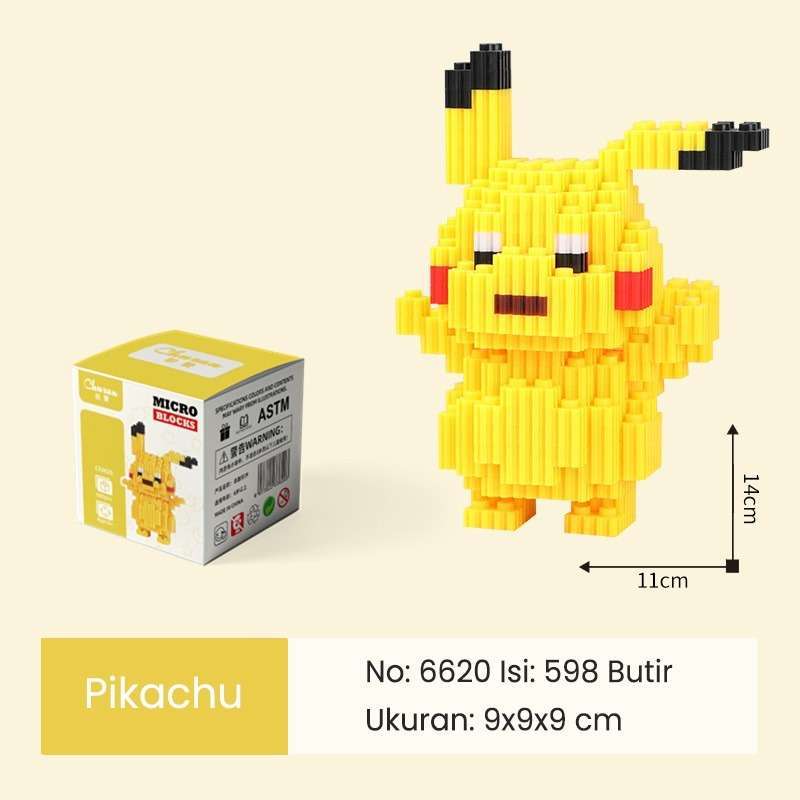 Promo Nano Block Model Karakter Kartun Mainan Balok Edukasi Anak Diy Bricks Mini Block Puzzle ...