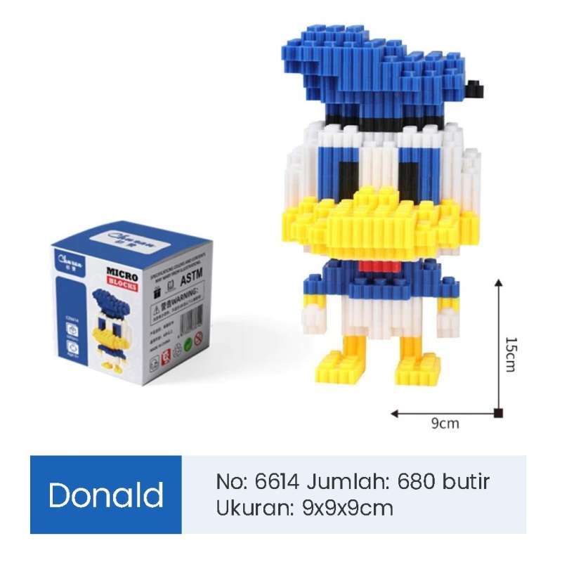 Promo Nano Block Model Karakter Kartun Mainan Balok Edukasi Anak Diy Bricks Mini Block Puzzle ...
