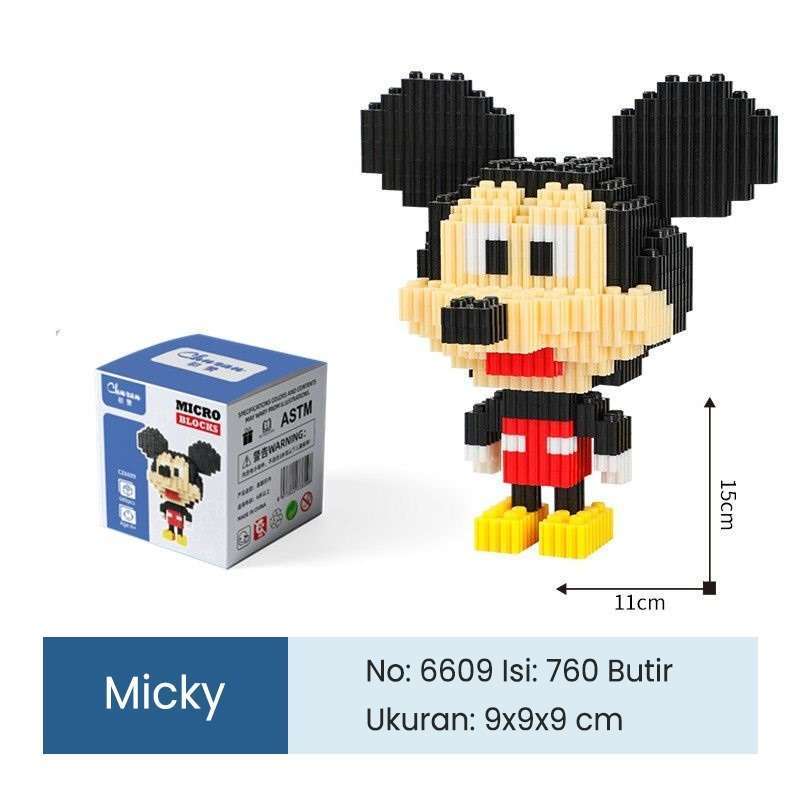 Promo Nano Block Model Karakter Kartun Mainan Balok Edukasi Anak Diy Bricks Mini Block Puzzle ...