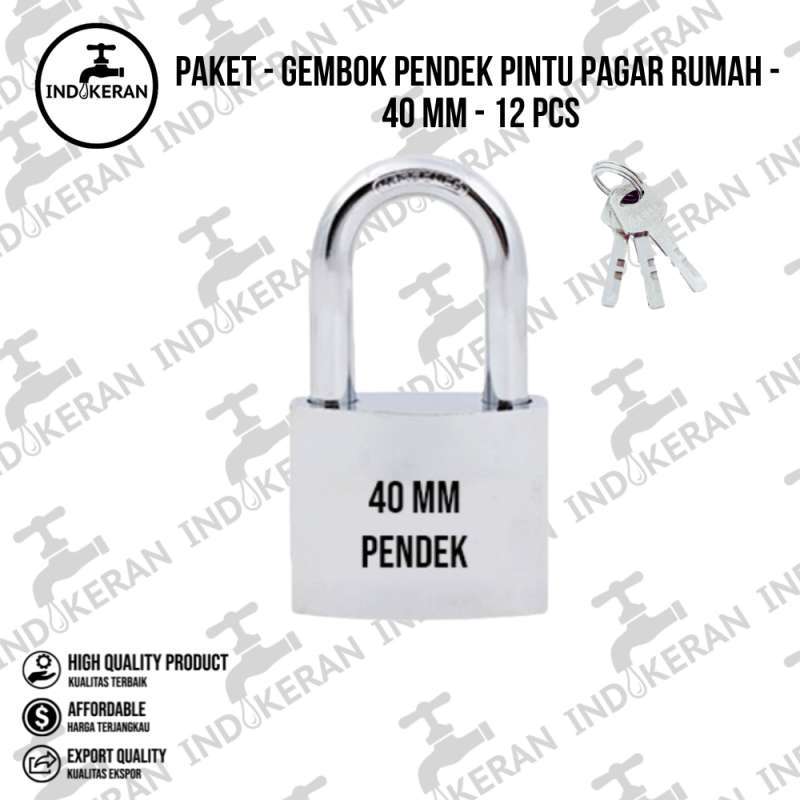 Jual 1 Box Gembok Pendek Pintu Pagar Rumah - 40mm - 12 Pcs Di Seller ...