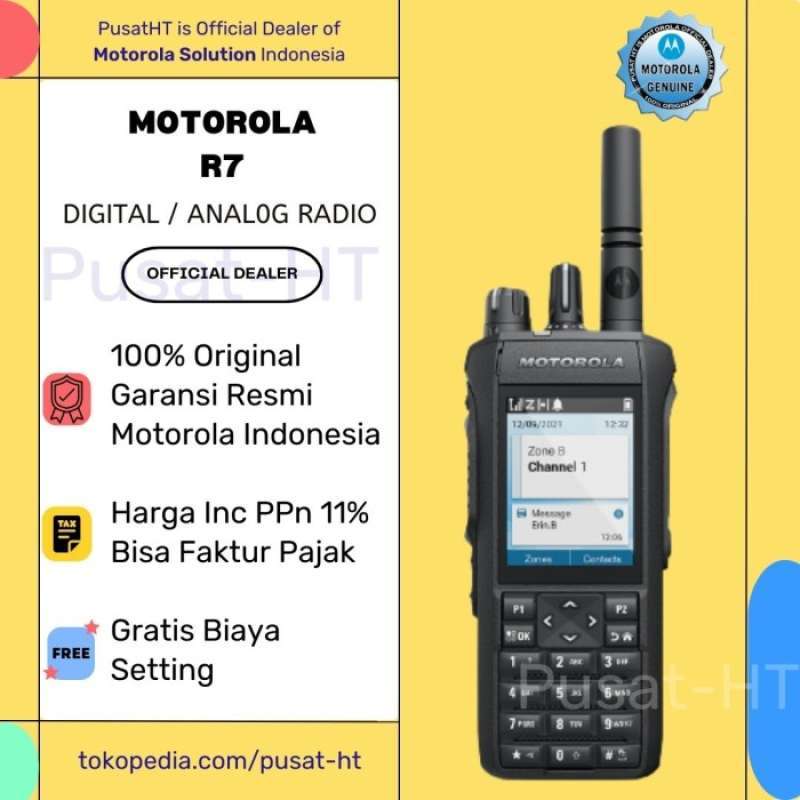 Promo Radio Ht Digital Motorola Mototrboâ„¢ R7 Two Way Radio Original ...