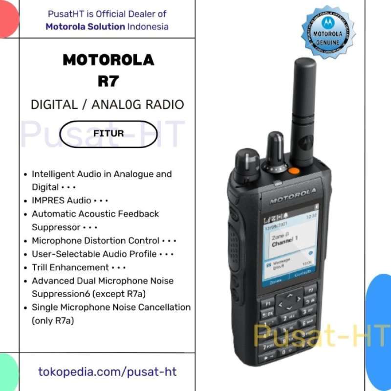 Promo Radio Ht Digital Motorola Mototrboâ„¢ R7 Two Way Radio Original ...
