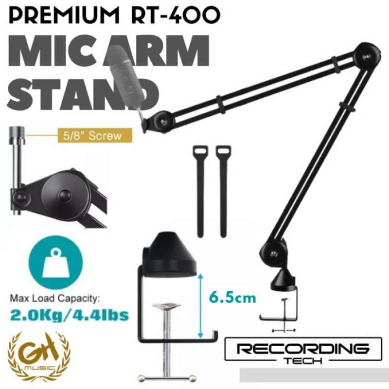 Promo Recording Tech Premium Rt400, Professional Microphone Arm Stand ...