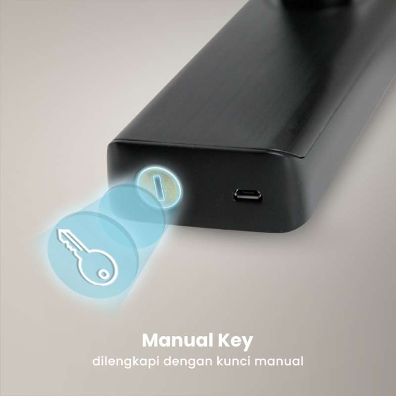 Promo Evomab Kunci Handle Pintu Digital Sidik Jari Besar Rumah Smart ...