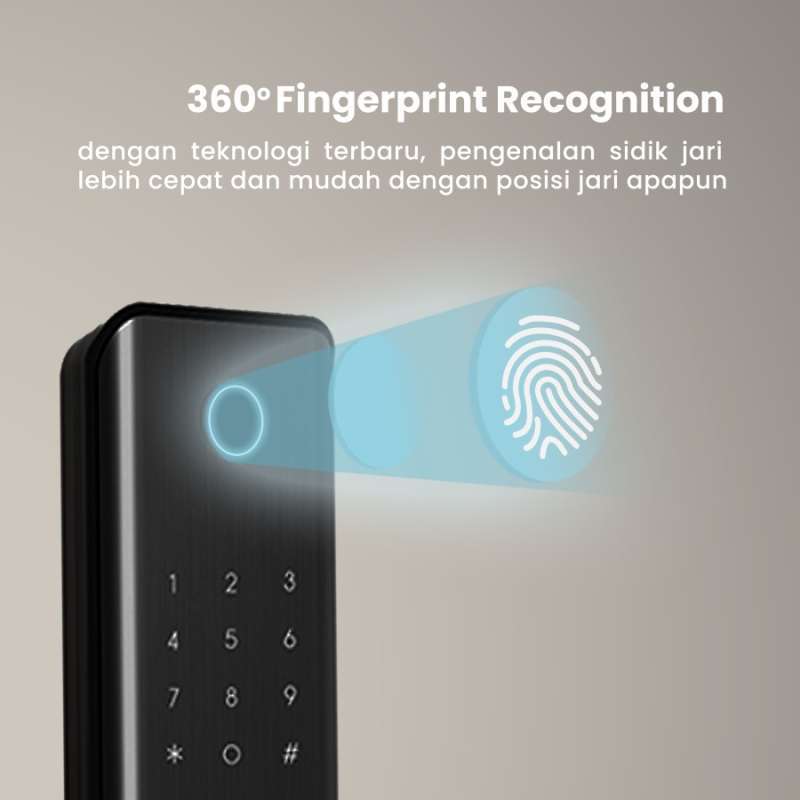 Promo Evomab Kunci Handle Pintu Digital Sidik Jari Besar Rumah Smart ...