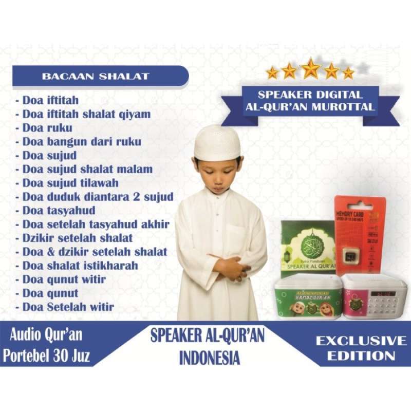 Jual Speaker Murrotal Alquran 30juz Edisi Kualitas Premium Rb200 Robot ...