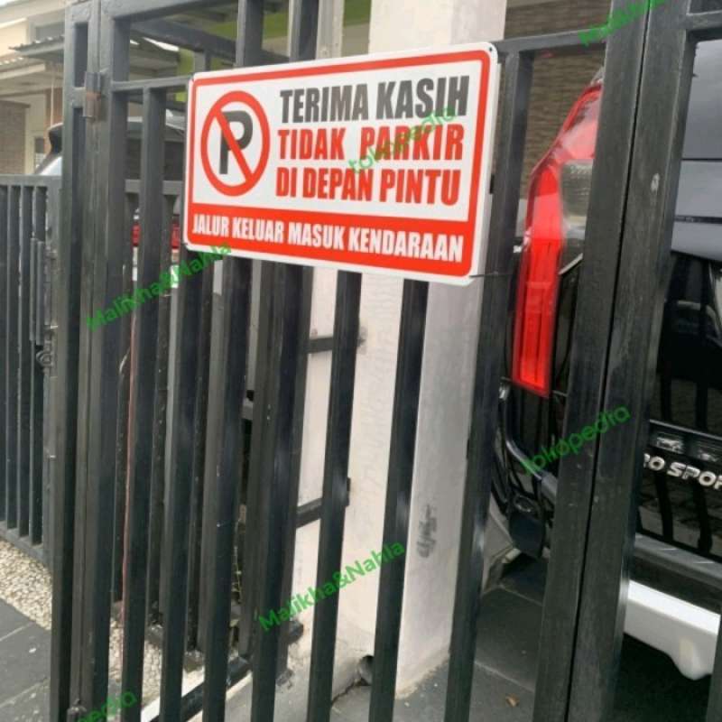 Jual Rambu Dilarang Parkir Papan Sign Plat Aluminium Di Seller Circlet ...