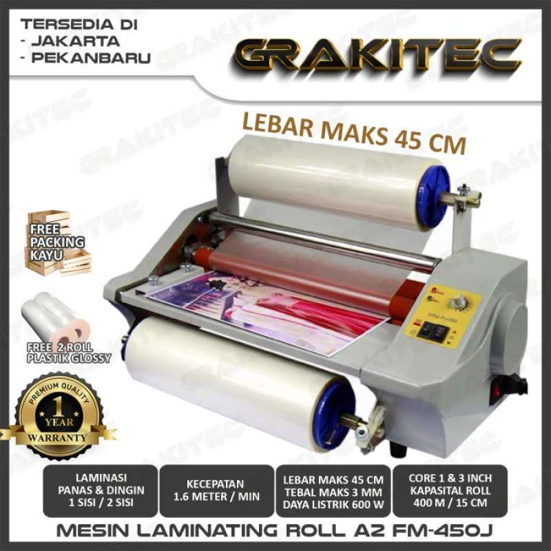Jual Mesin Laminasi Roll / Mesin Laminating Roll A3 A2 Grakitec Di ...