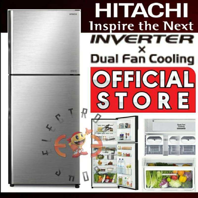 Promo Hitachi R Vx40pgd9 Bsl Kulkas 2 Pintu 340l New Stylish Line Stylish Baru Diskon 1% Di ...