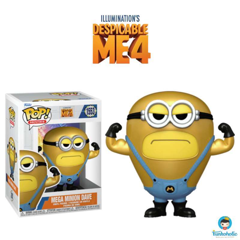 Jual Funko Pop! Movie Despicable Me 4 - Mega Minion Dave #1553 Di ...