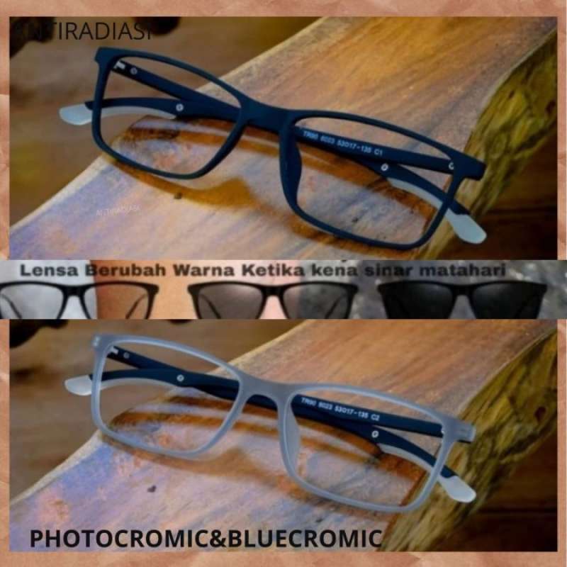 Promo Kacamata Pria Anti Radiasi Photocromic Free Lensa Baca Minus ...
