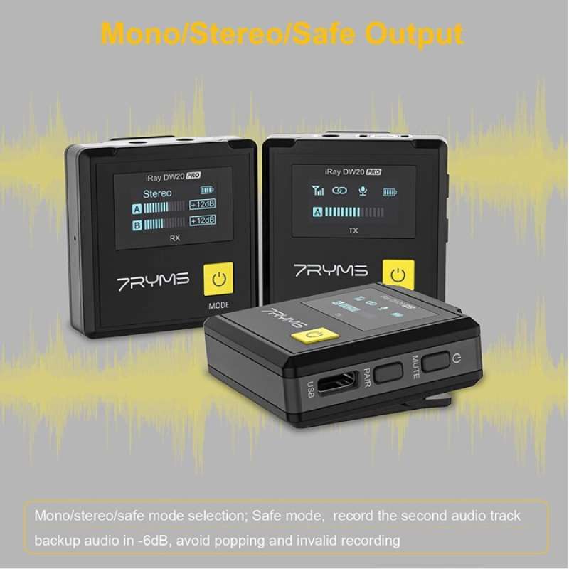 Jual 7ryms Iray Dw20 Pro 2.4ghz Wireless Microphone With Charging Case Di Seller Circlet ...