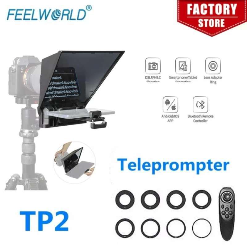 Jual Feelworld Tp2 Portable Dslr Camera Teleprompter Prompter With ...