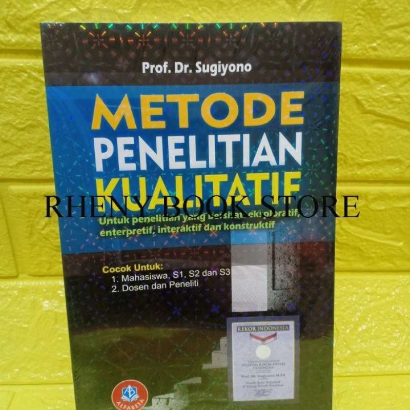Promo Ori Buku Metode Penelitian Kualitatif ( Prof Sugiono ) Buku ...
