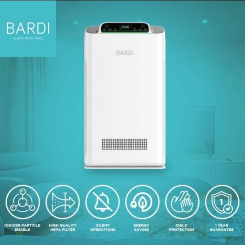 Promo Bardi Ionizer Smart Air Purifier Hepa Filter Resmi 1 Tahun ...