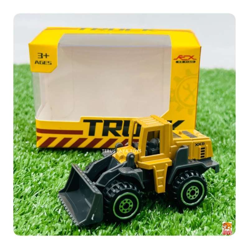 Promo Mainan Miniatur Truk Kontruksi Diecast Metal Excavator Dump Truk ...