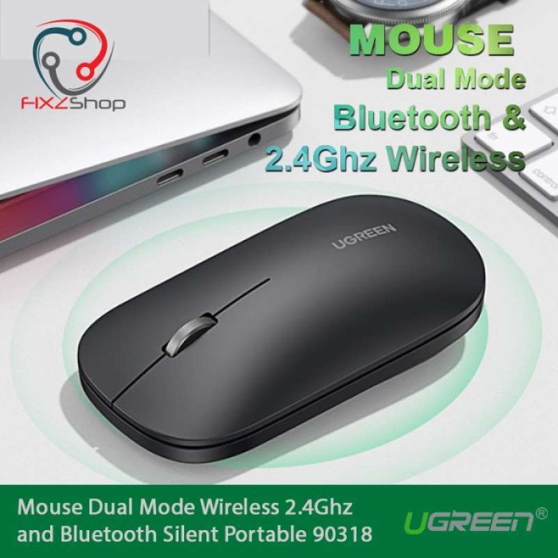 Promo Ugreen Mouse Dual Mode Wireless 2.4ghz And Bluetooth Silent ...