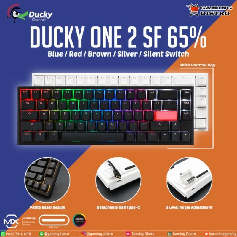 Promo Ducky One 2 Mini Sf 65% Rgb Mechanical Keyboard - Ducky One 2 Sf ...