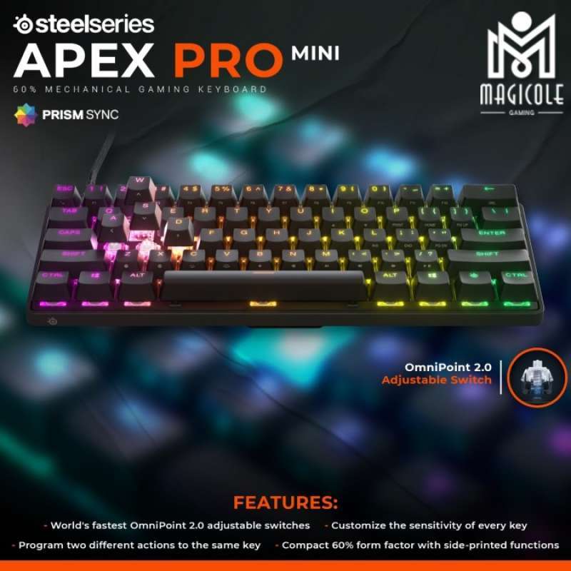 Promo Apex Mini 60% Point Mechanical Gaming Keyboard Diskon 23% Di ...