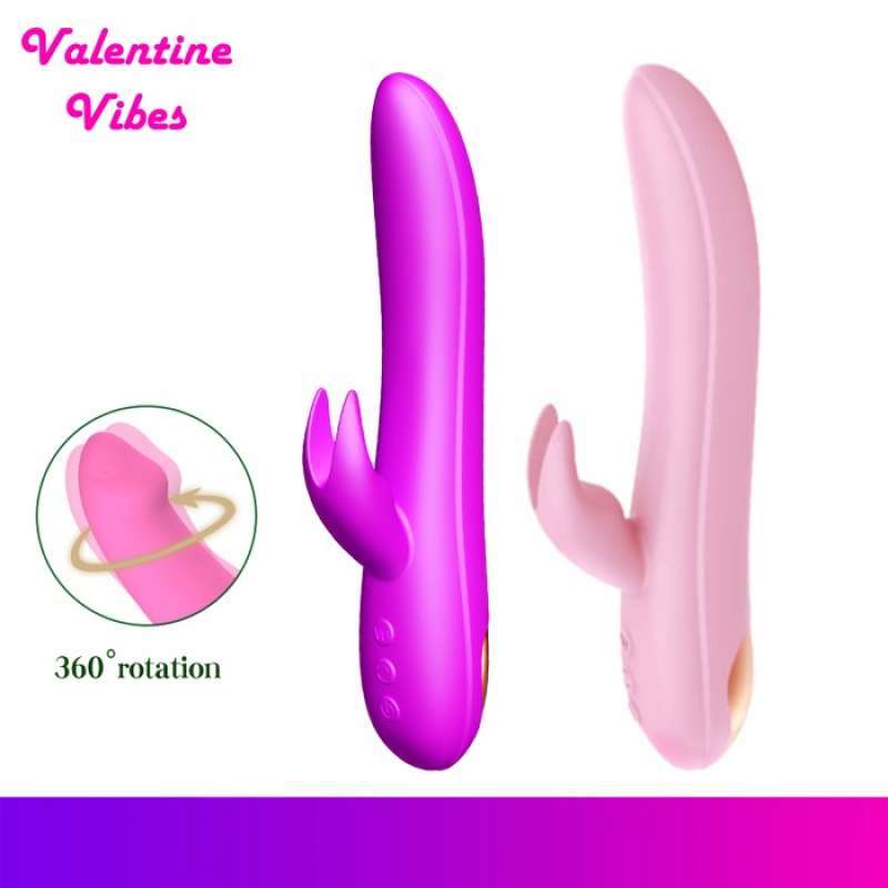 Promo Valentine Vibes Rabbit V1 Dildo Vibration Rotation 360 Diskon 23% Di Seller Makmur ...