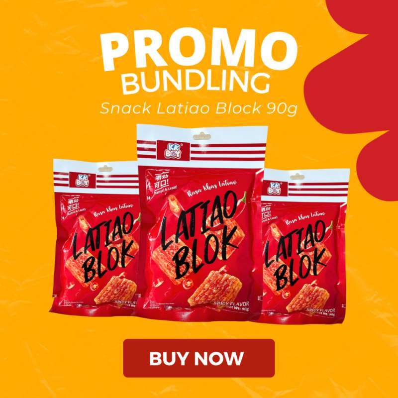 Jual Kk Boy Halal Snack Latiao Block Mini Cemilan Pedes Snack Gluten ...