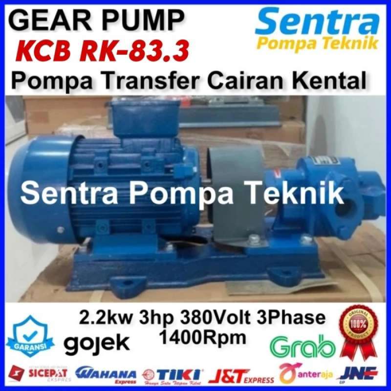 Promo Pompa Transfer Cairan Kental Gear Pump Rotor Rk83.3 3hp 2.2 380v Diskon 23% Di Seller ...