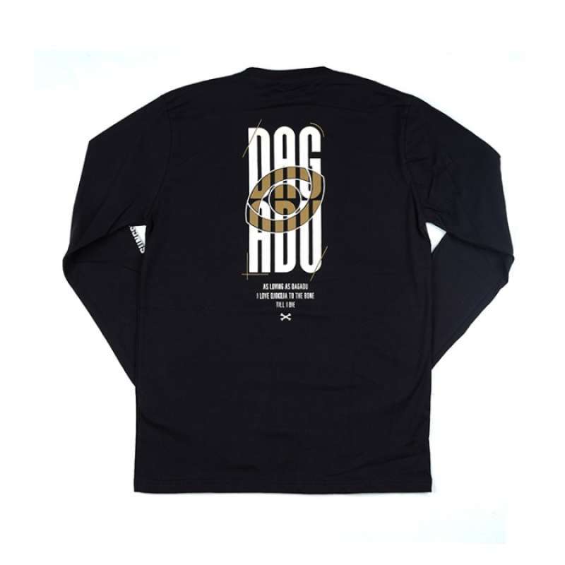 Jual Rib Dagadu Djokdja Original Lengan Panjang Dagadu Mbalung - Hitam ...