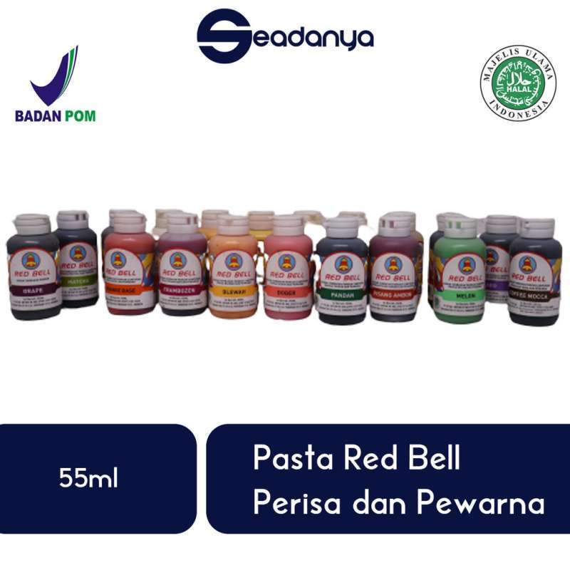 Jual Pasta Red Bell Semua Rasa - Perisa Dan Pewarna - 55ml - Halal Mui ...