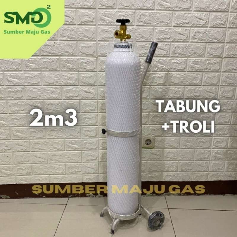 Promo Tabung Oksigen 2m3 + Troli + Isi Diskon 33% Di Seller Lucky_vania - Tugu Selatan, Kota ...